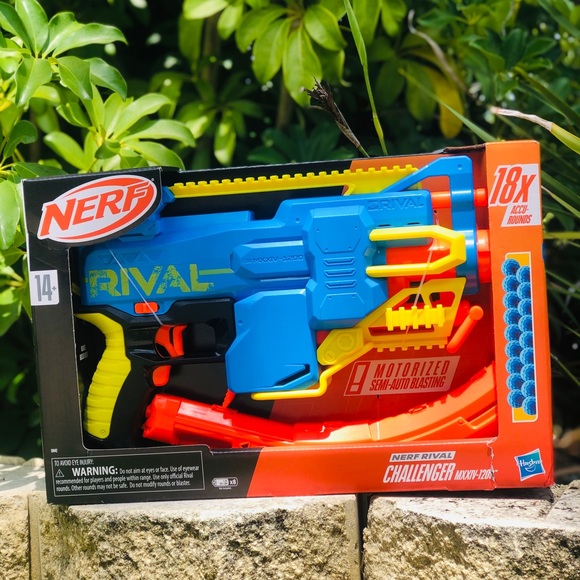 Nerf | Toys | Nerf Rival Challenger Mxxiv20 Motorized Blaster Curved 12 ...